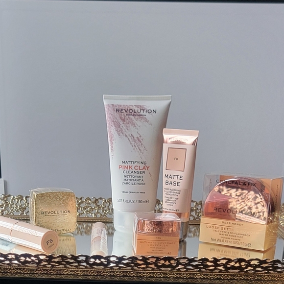 Makeup Revolution | Makeup | Revolution Makeup Set With Pink And Gold ...